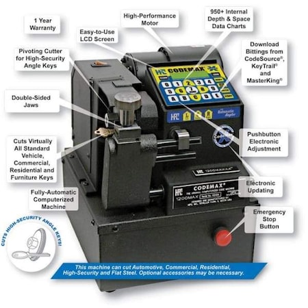 Hpc HPC: CODEMAX 1200MAX COMPUTERIZED CODE CUTTING KEY MACHINE HPC-H-1200MAX | Zoro